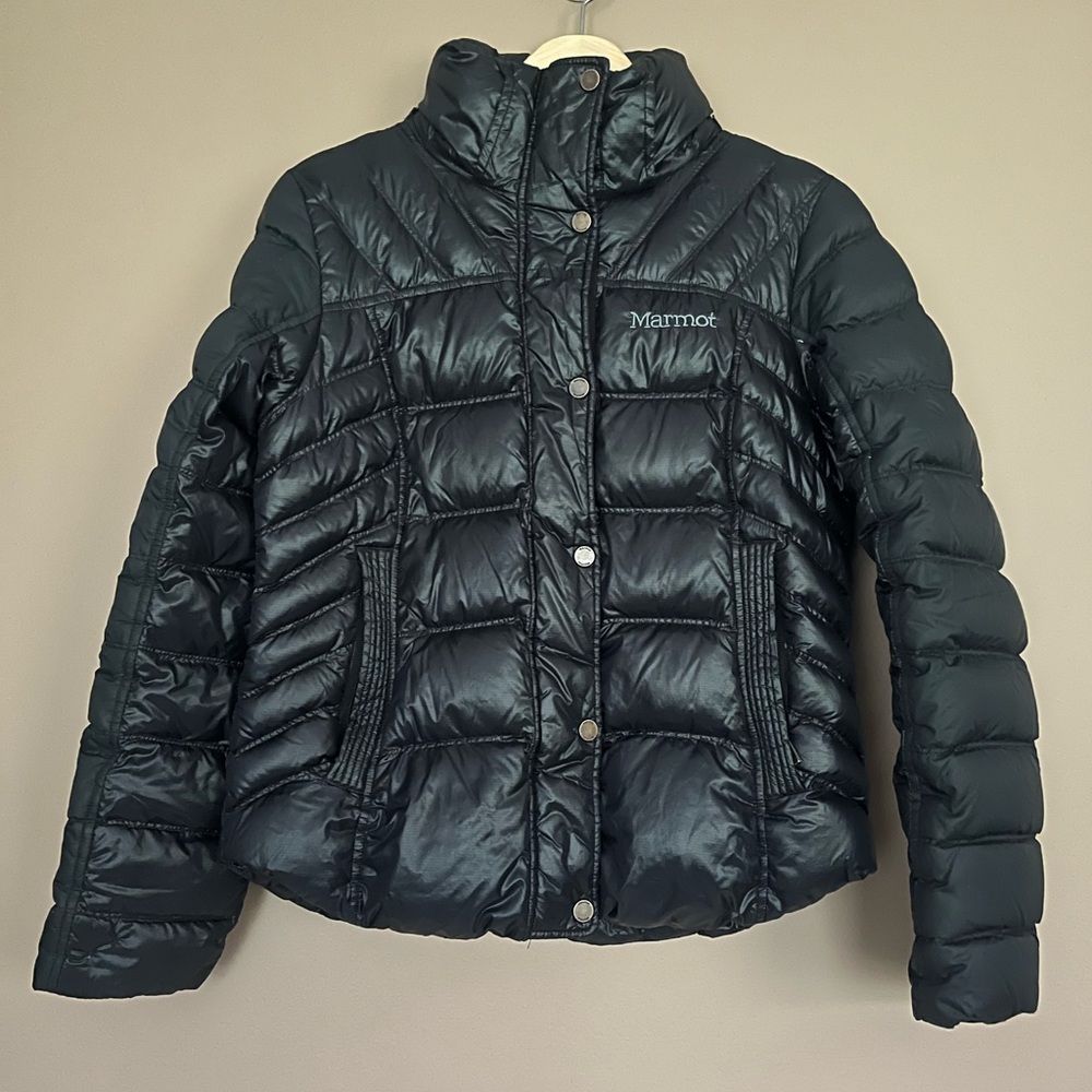 {Marmot} 700 Fill Down Puffer Coat In Black - Womens … - Gem
